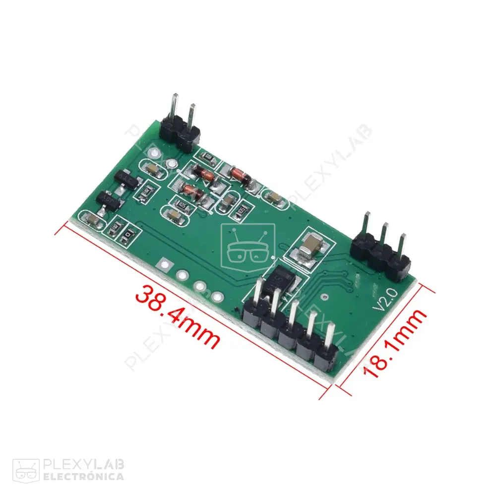 Módulo lector RFID RDM6300 UART para tarjetas de 125 Khz EM4100 | PLEXYLAB