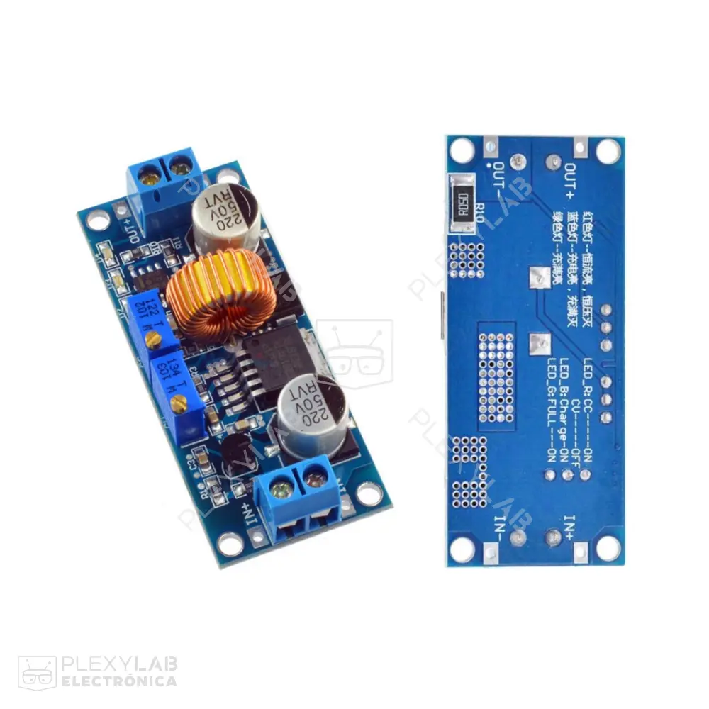Módulo regulador de voltaje y corriente Step Down DC-DC ajustable XL4015 de 5A | PLEXYLAB