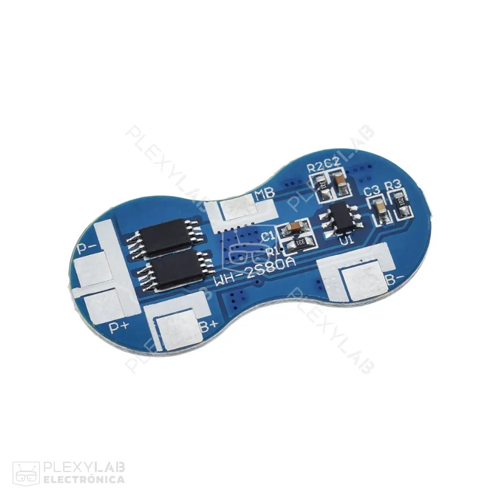 Módulo balanceador BMS 2S 4A de 2 celdas carga de baterías 18650 de ...