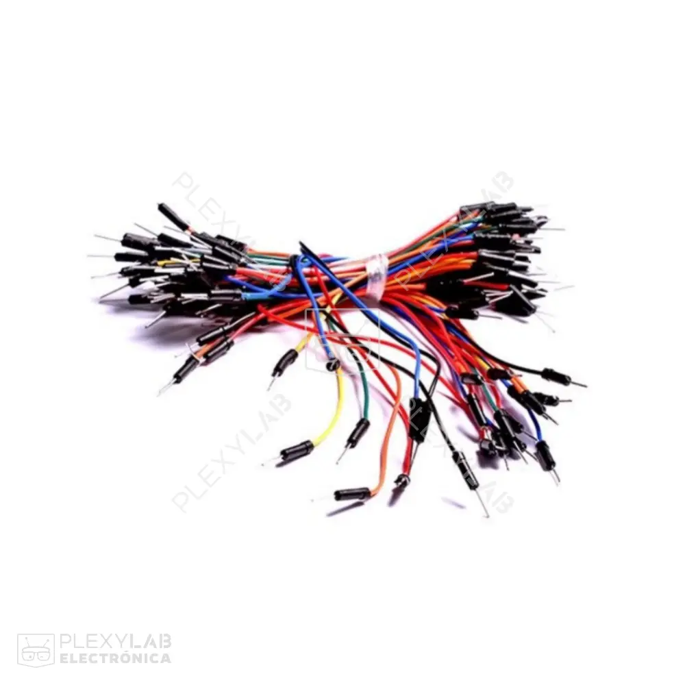 Cable jumper macho-macho, 65 unidades varios tamaños | PLEXYLAB