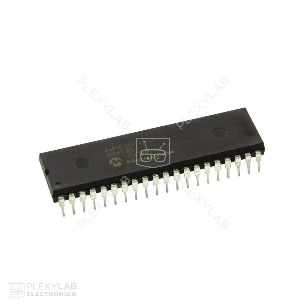Microcontrolador dsPIC30F4013-30I/P, encapsulado DIP-40 | PLEXYLAB