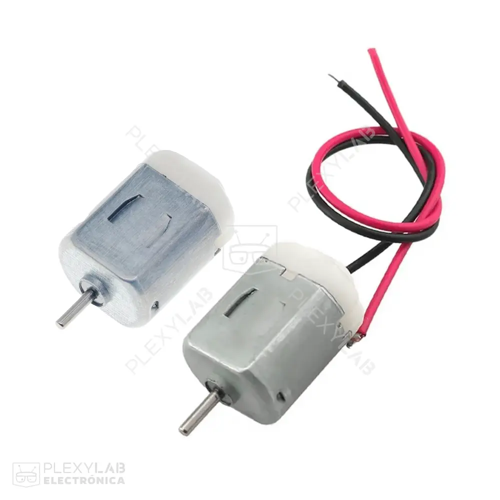 Mini motor eléctrico DC de 3V a 5V modelo 130 | PLEXYLAB