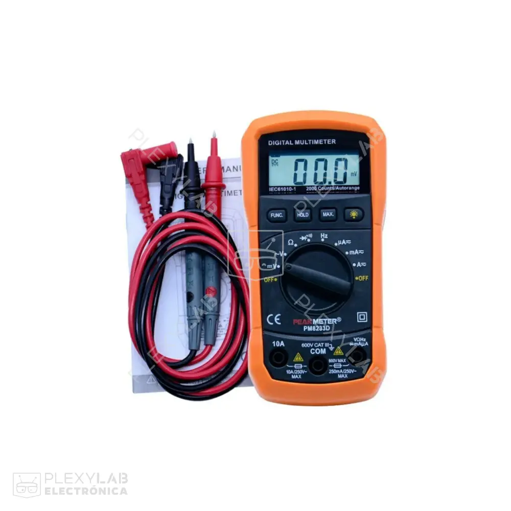 Multímetro digital autorango Peakmeter PM8233D | PLEXYLAB