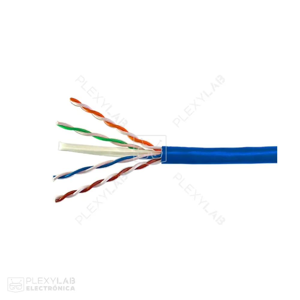 Cable multipar UTP CAT. 6, AWG 23, 4 pares, 1 metro | PLEXYLAB