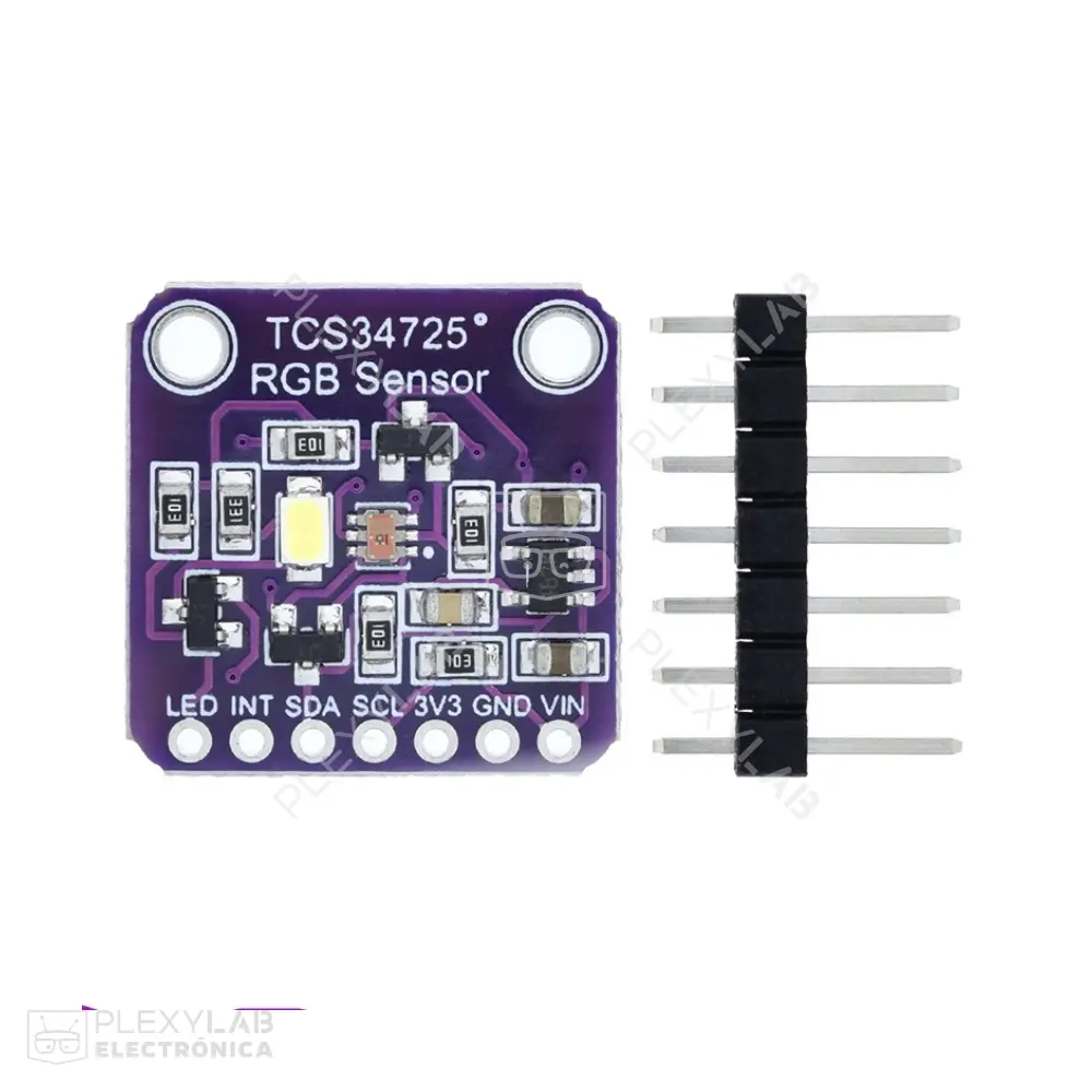 Módulo sensor de color TCS34725 RGB | PLEXYLAB