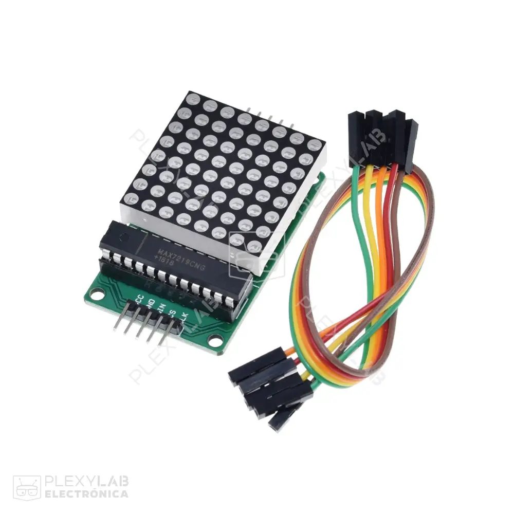 MAX7219 Módulo matriz de LEDs 8x8 5V cátodo común | PLEXYLAB
