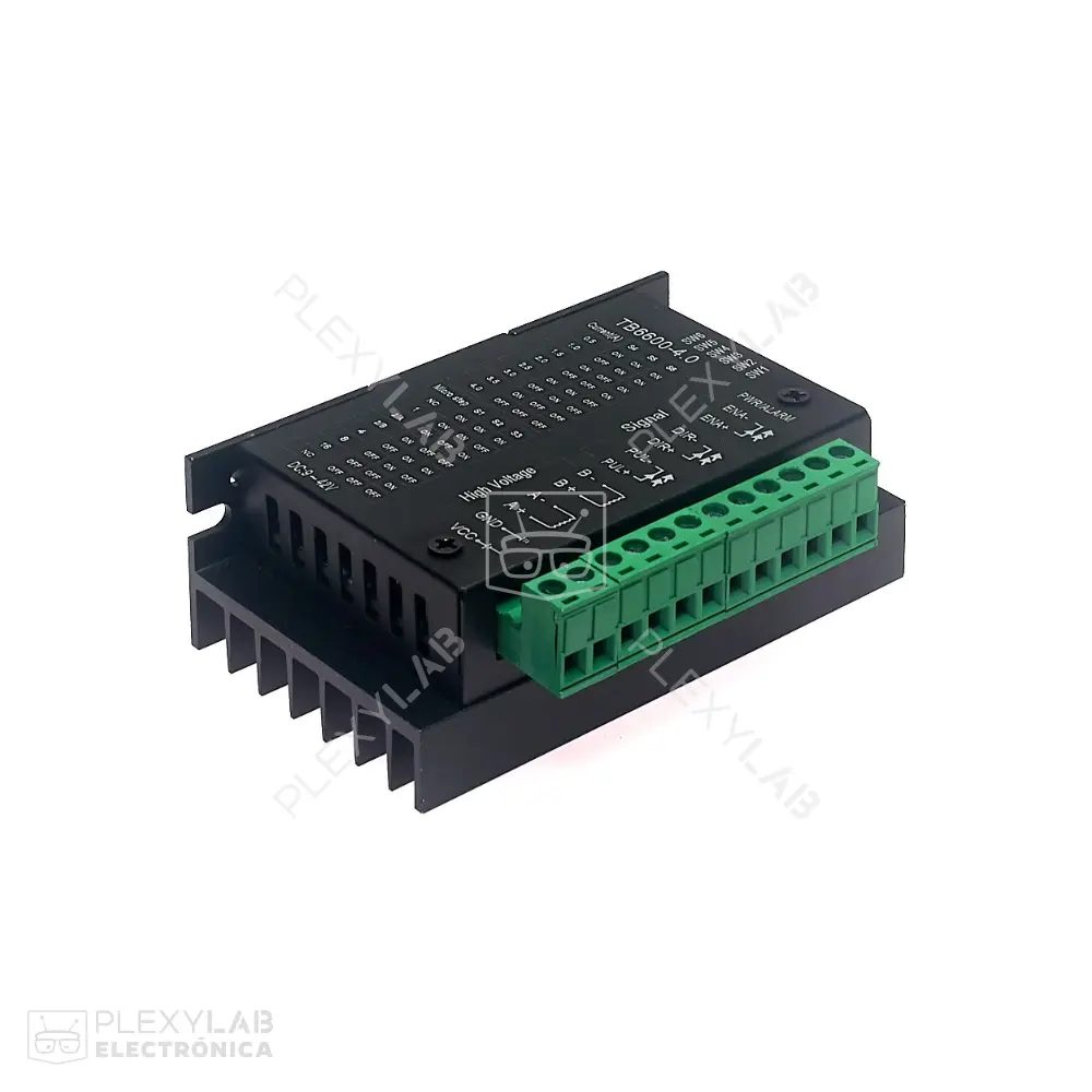 TB6600 Driver de 4A 9-40V para motor paso a paso NEMA 17/23/34 | PLEXYLAB